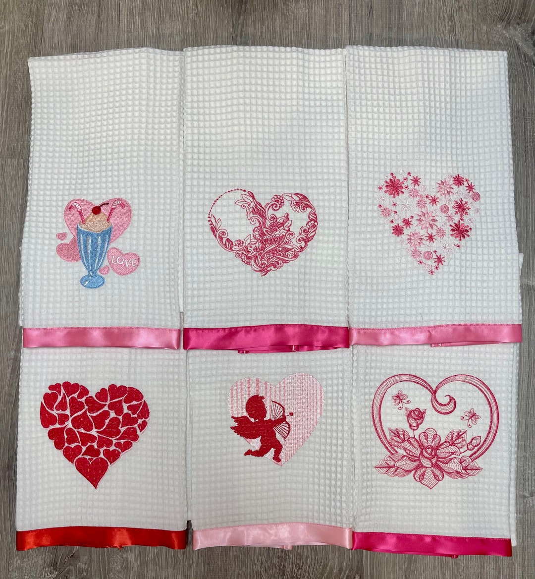Hearts Kitchen Towels - Etsy