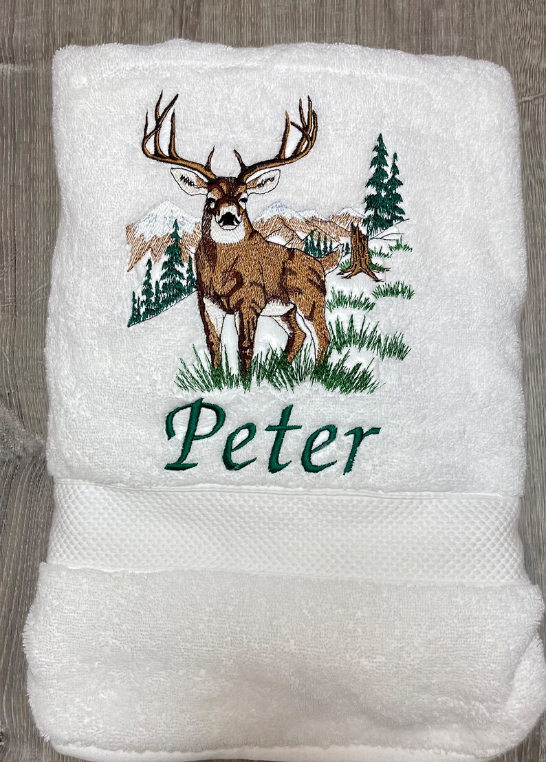 Deer Bath Towels, Hands Towels - Etsy