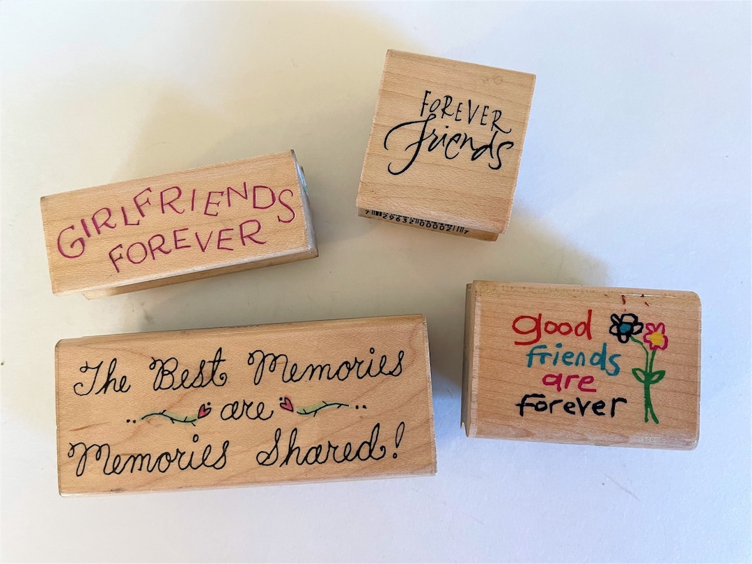 Friends Forever Rubber Stamps - Etsy