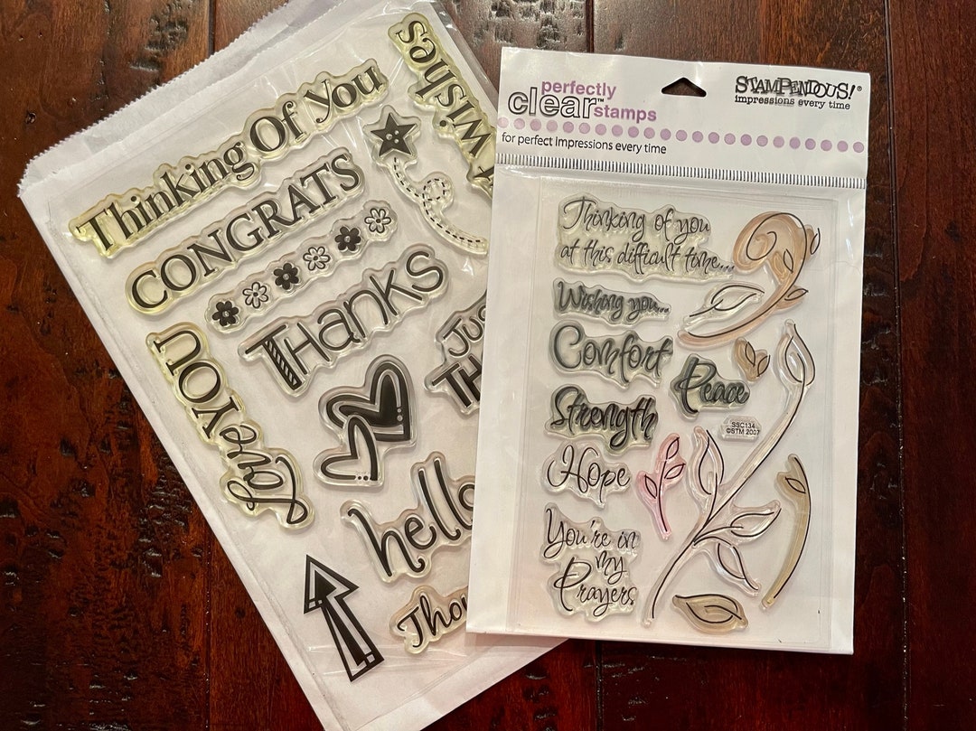 Gracious Greetings Acrylic Stamps - Etsy