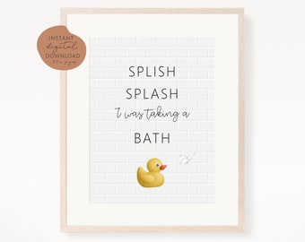 Splish Splash I Was | Etsy