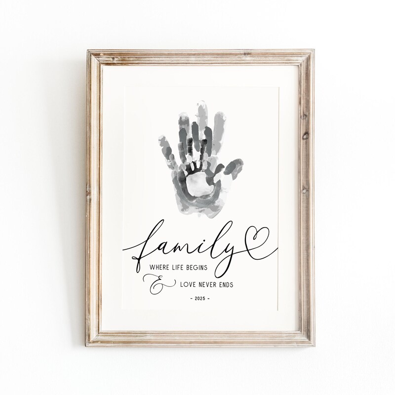 Family Handprint Art - Etsy