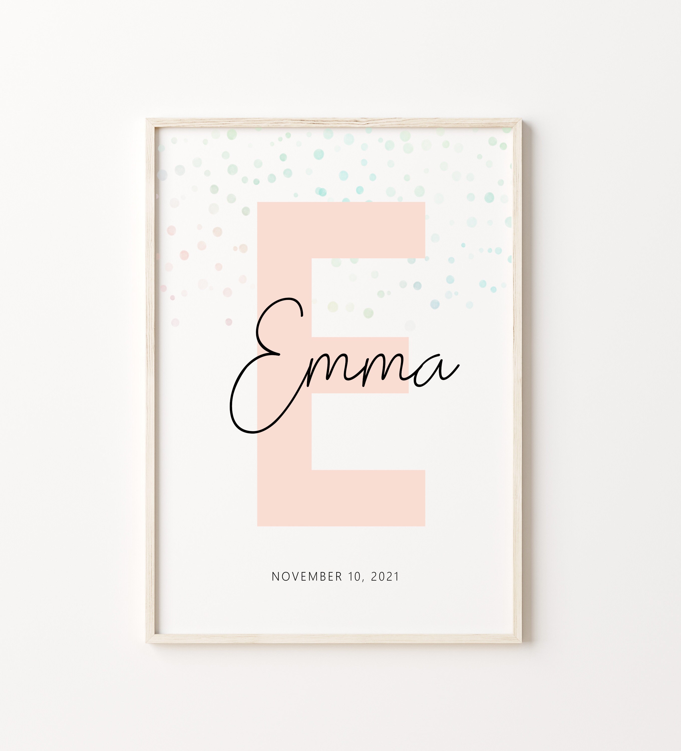 Custom Initial Print Name Printable Personalized Name Print - Etsy