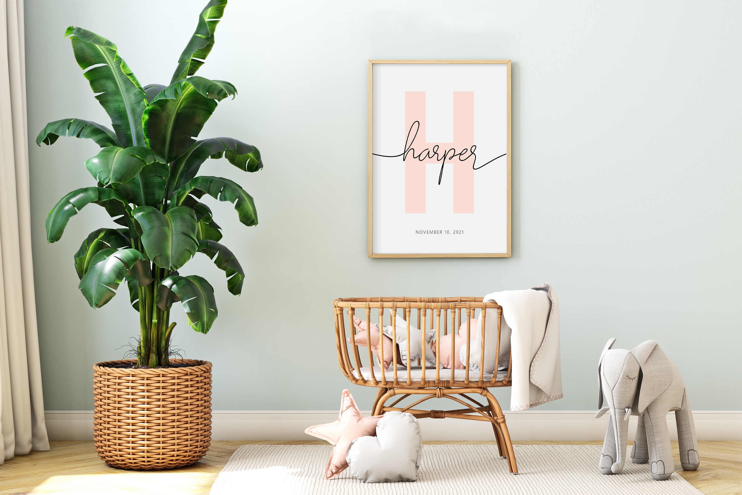 Custom Initial Print Name Printable Personalized Name Print | Etsy