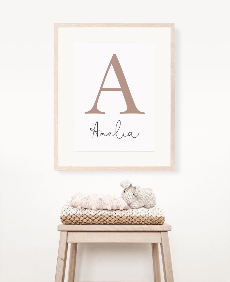Custom Initial Print Name Printable Personalised Name Print | Etsy