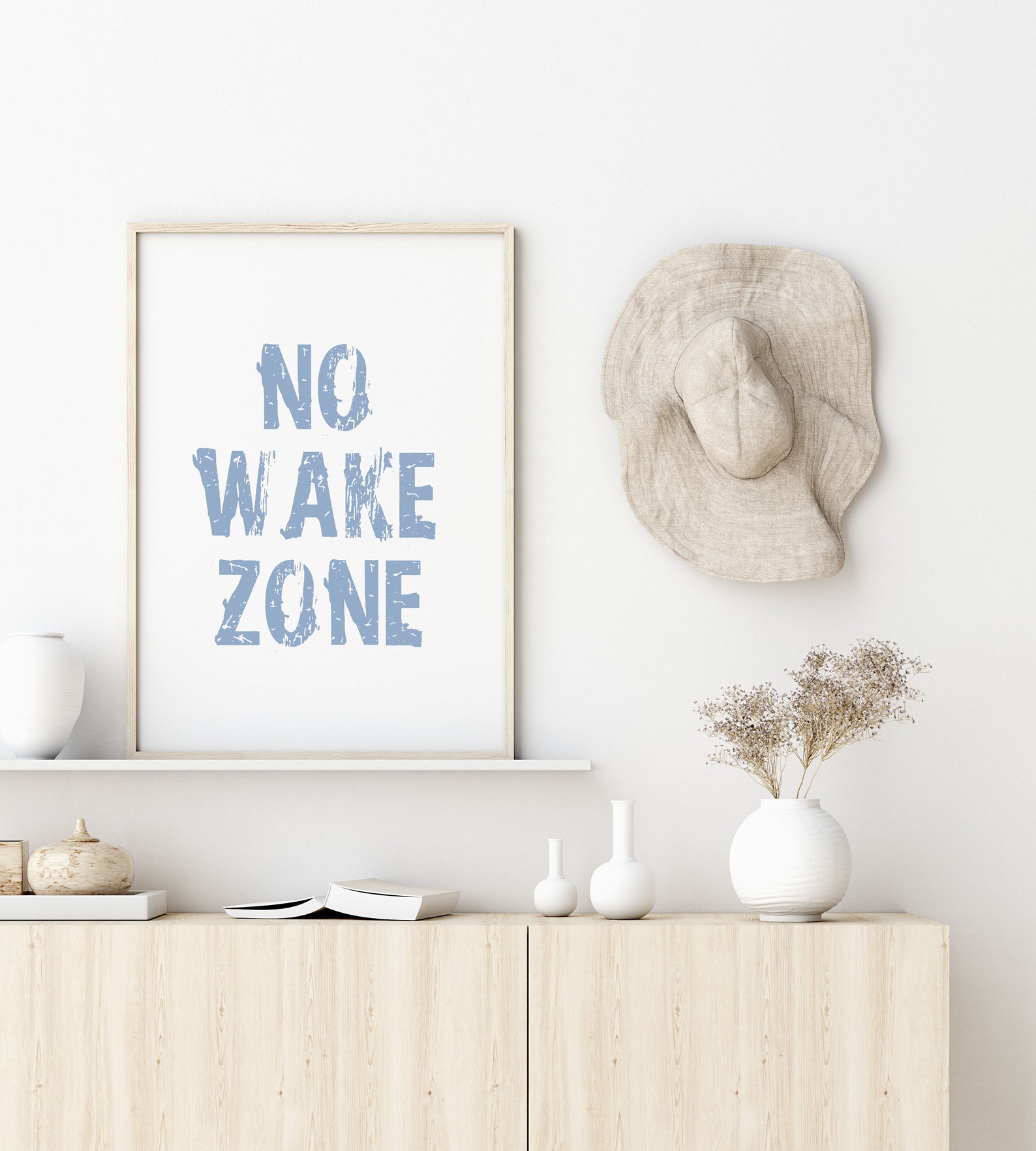 No Wake Zone Print, No Wake Zone Poster, Nautical Nursery, Beach ...