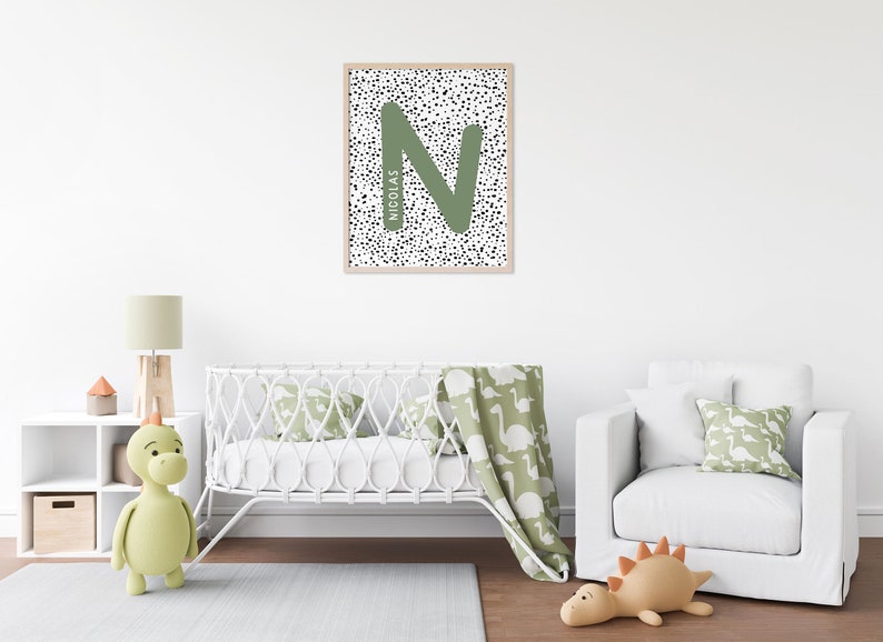 Custom initial print name printable personalised first name | Etsy