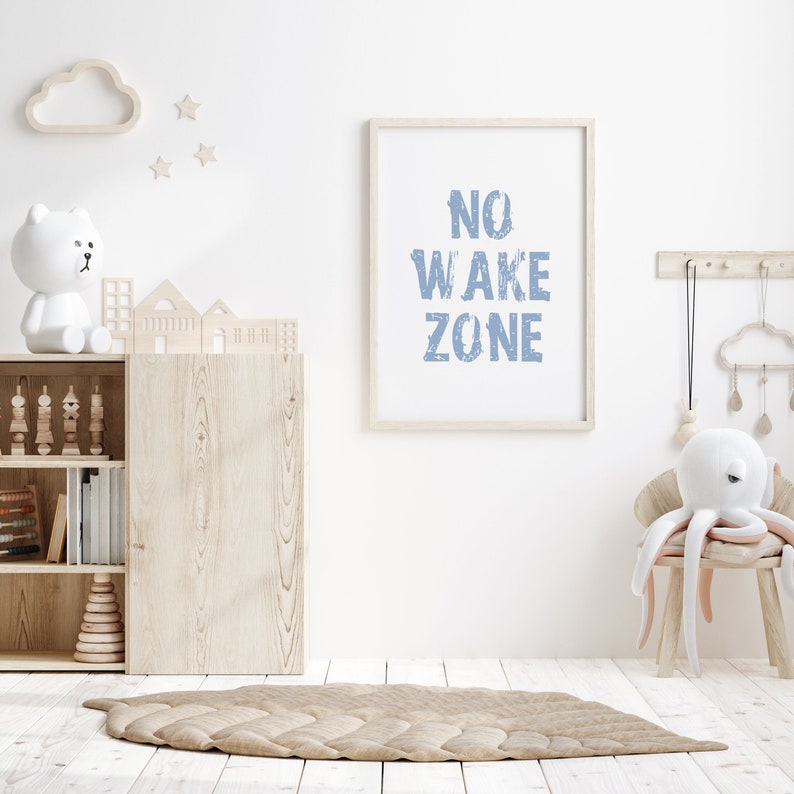No Wake Zone Print, No Wake Zone Poster, Nautical Nursery, Beach ...