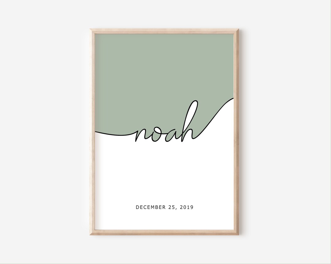 Custom Initial Print, Name Printable, Personalized Name Print ...