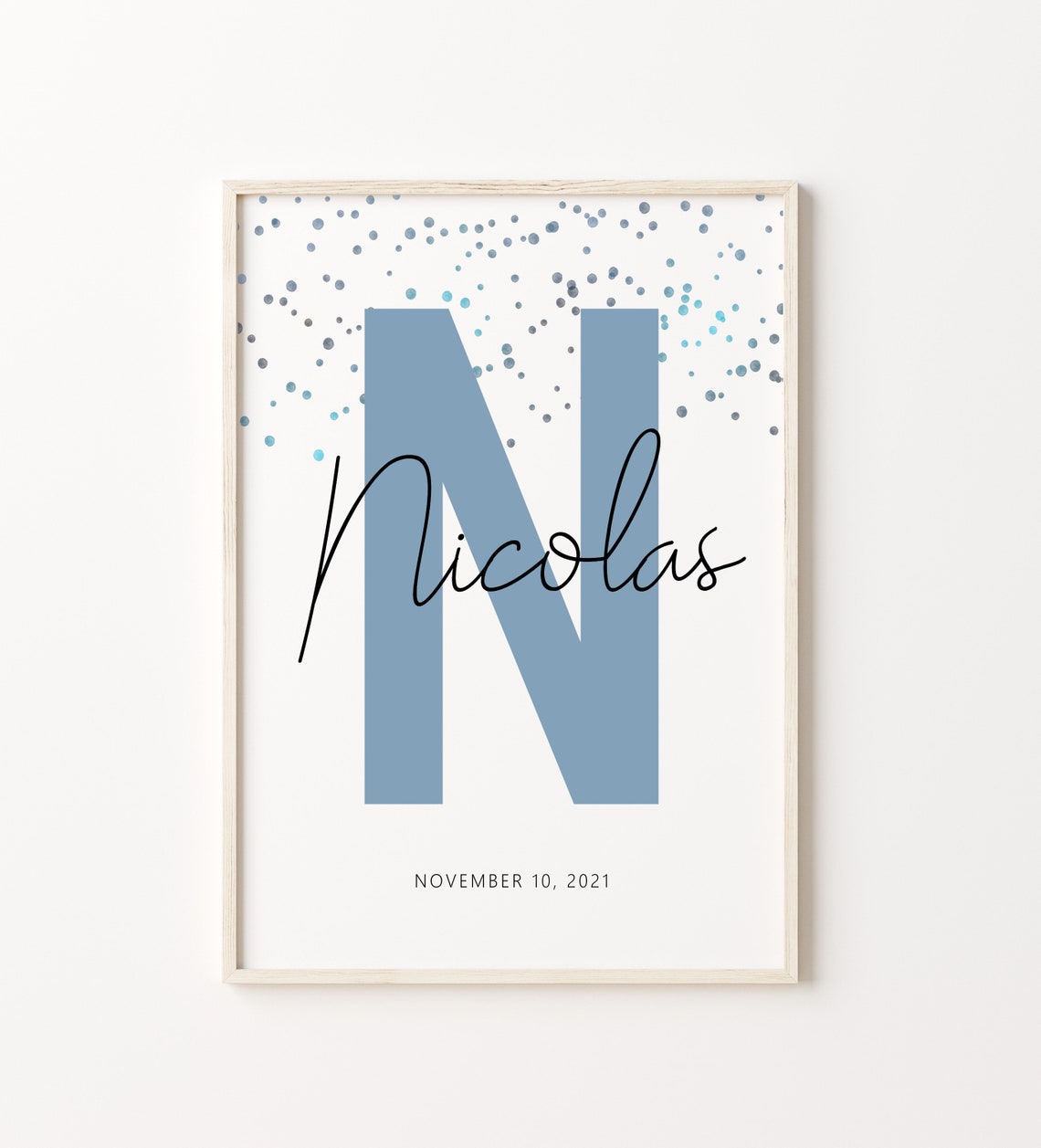 Custom Initial Print Name Printable Personalized Name Print | Etsy