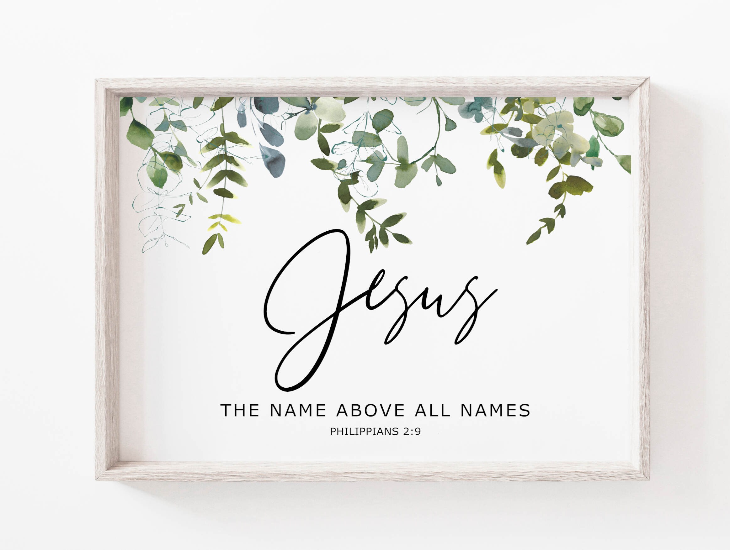 Jesus the name above all names Philippians 2:9 bible verse | Etsy