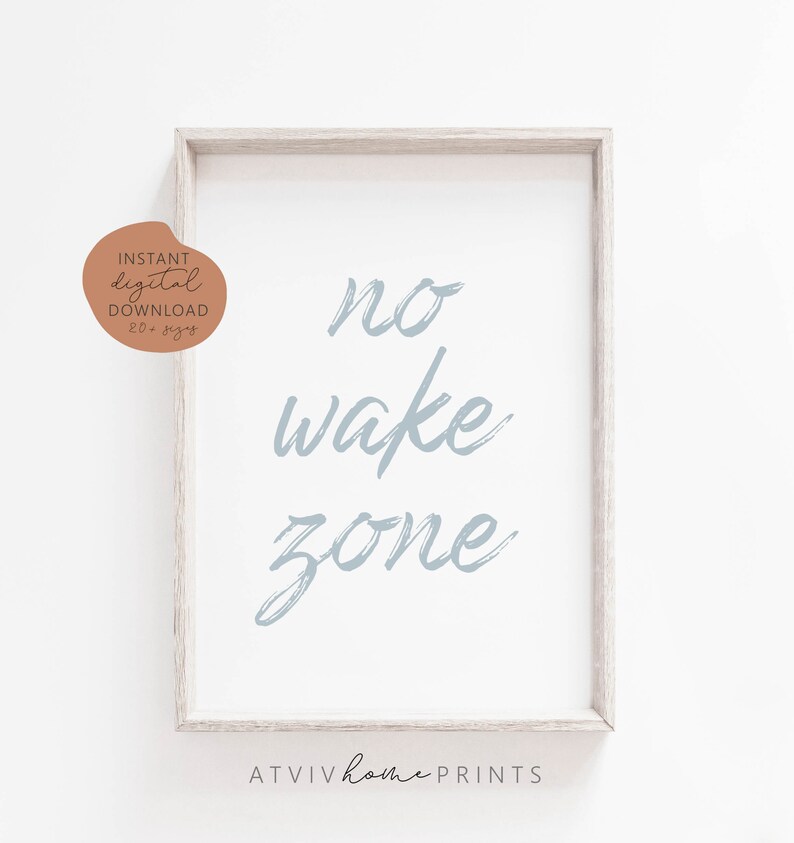 No Wake Zone Print, No Wake Zone Poster, Nautical Nursery, Beach ...