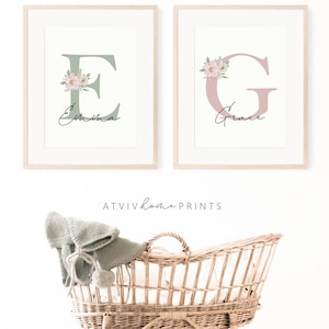 Custom Initial Print, Name Printable, Personalized Name Print ...