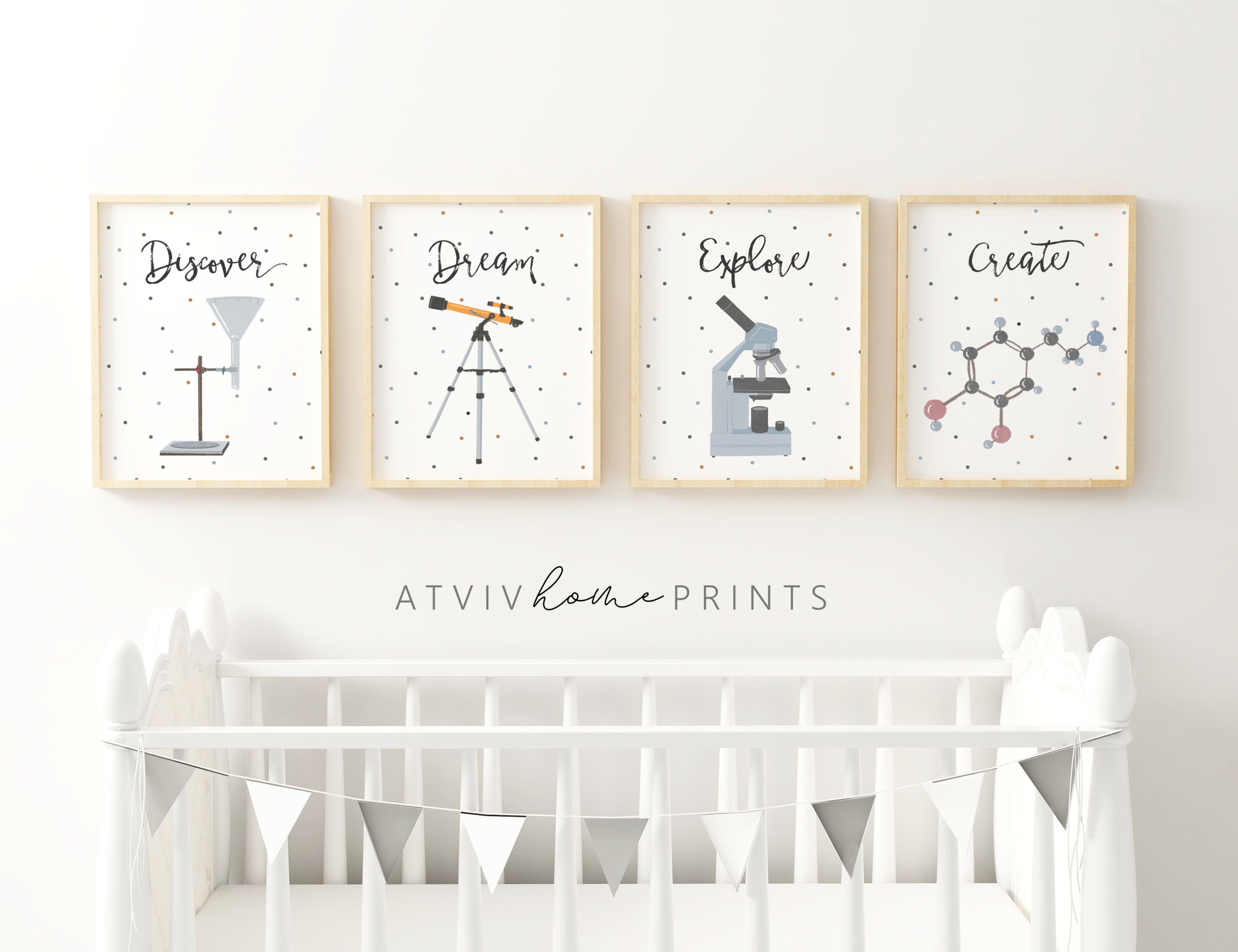 Science Art Print, Nursery Science Print, Science Classroom Prints ...