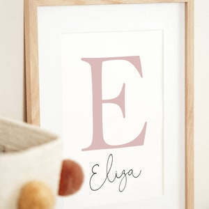Custom Initial Print, Name Printable, Personalised Name Print ...
