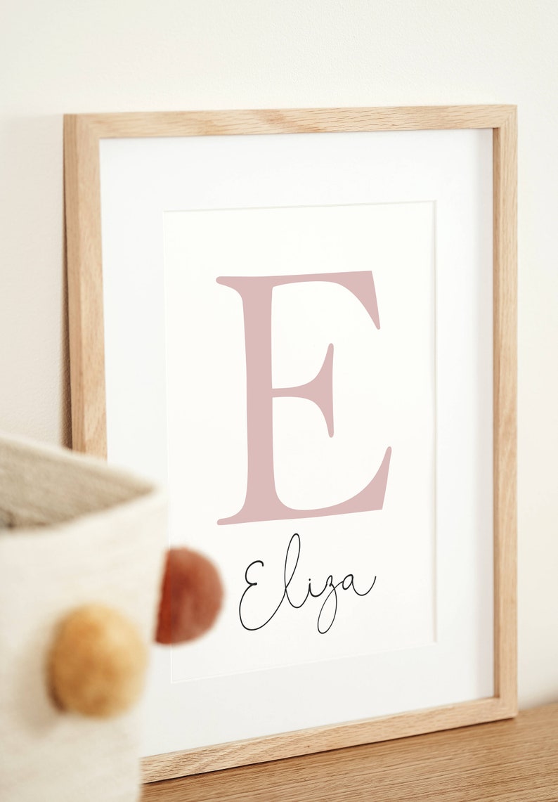 Custom Initial Print, Name Printable, Personalised Name Print ...