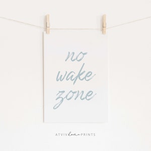 No Wake Zone Print, No Wake Zone Poster, Nautical Nursery, Beach ...