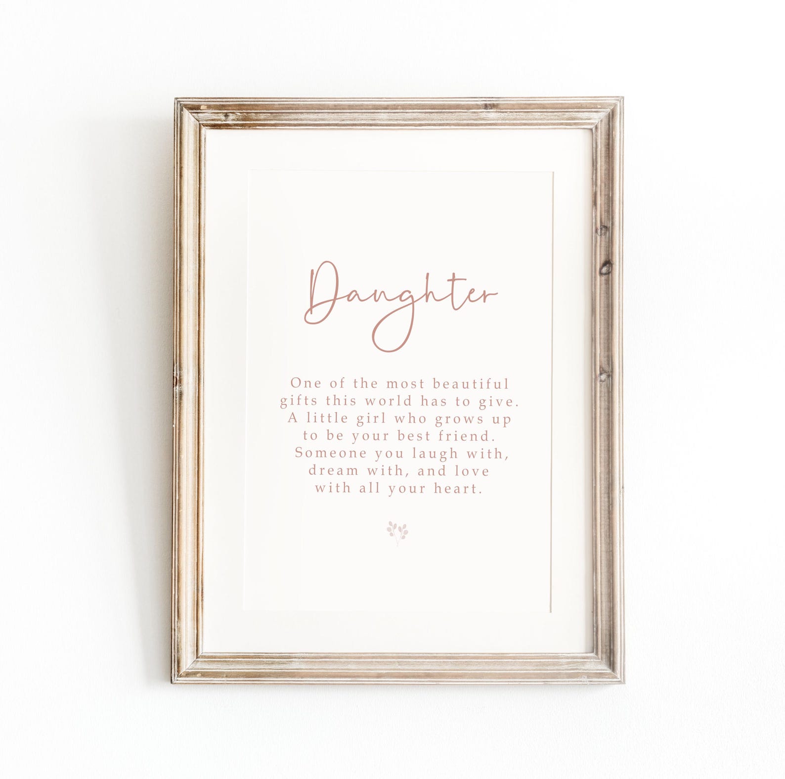 Daughter Print, Daughter Defintion Print, Girls Nursery Print, Sweet ...