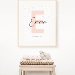 Custom Initial Print, Name Printable, Personalized Name Print ...