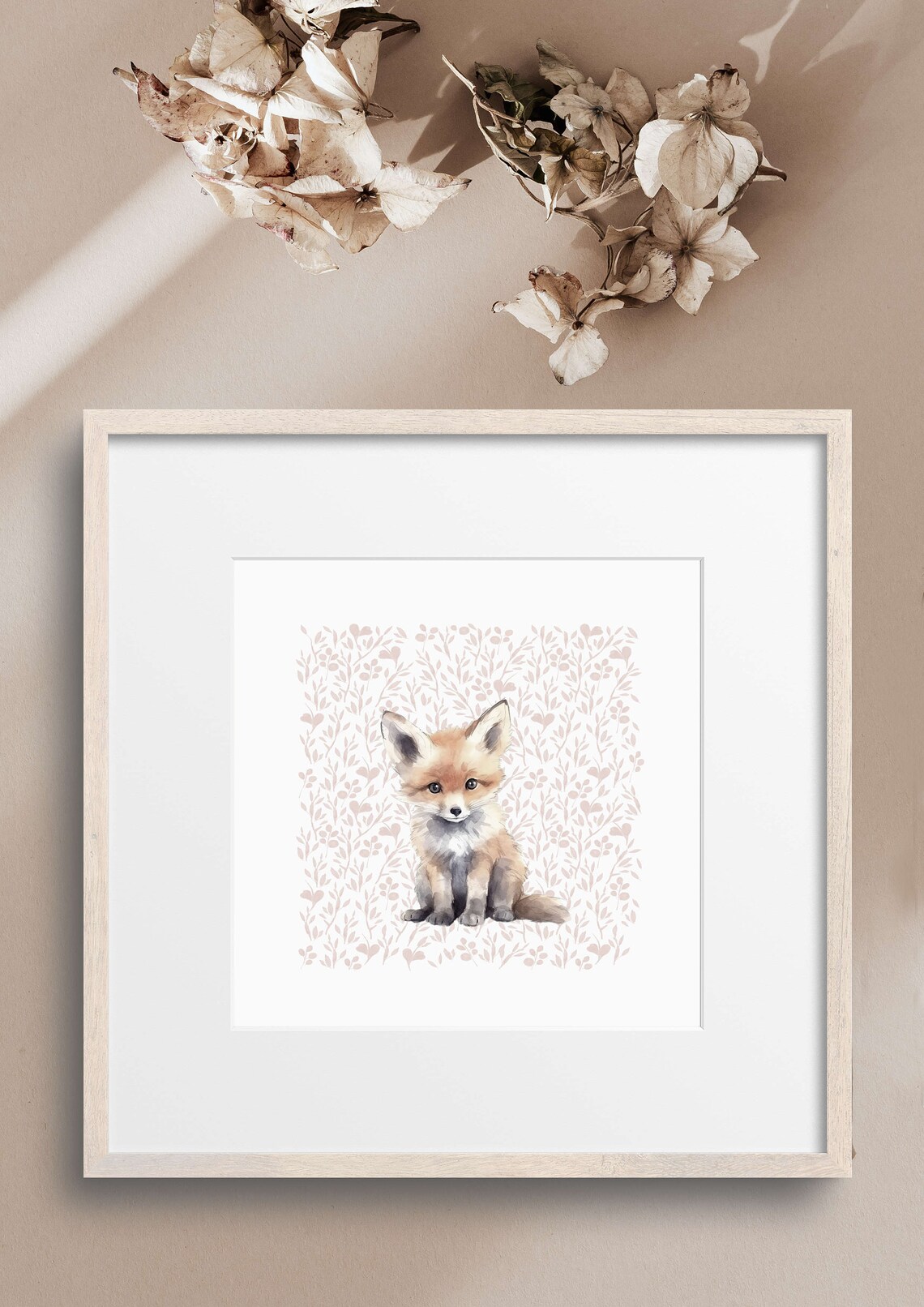 Fox Nursery Print, Fox Nursery Art, Cute Fox Print, Woodland Nursery ...