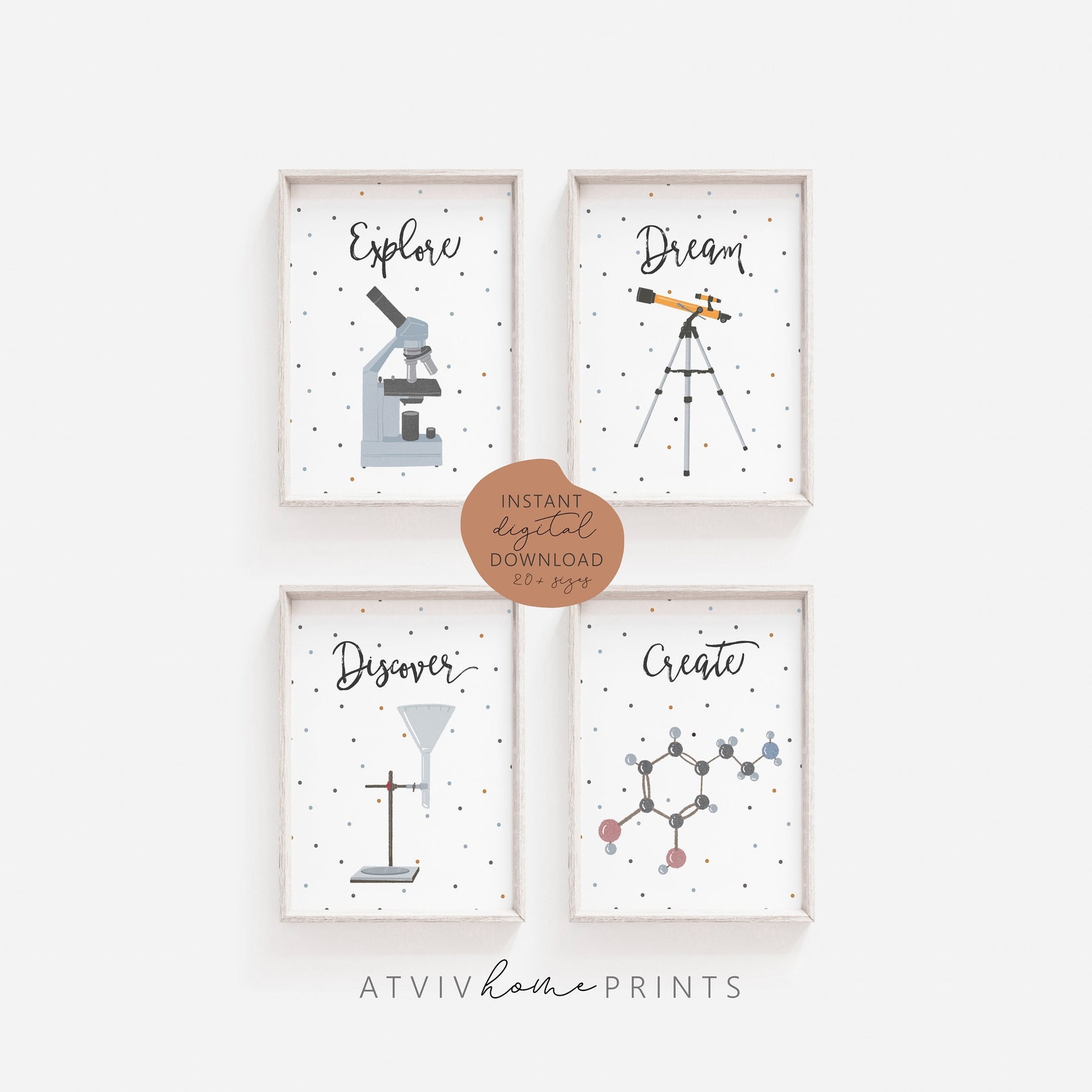 Science Art Print, Nursery Science Print, Science Classroom Prints ...