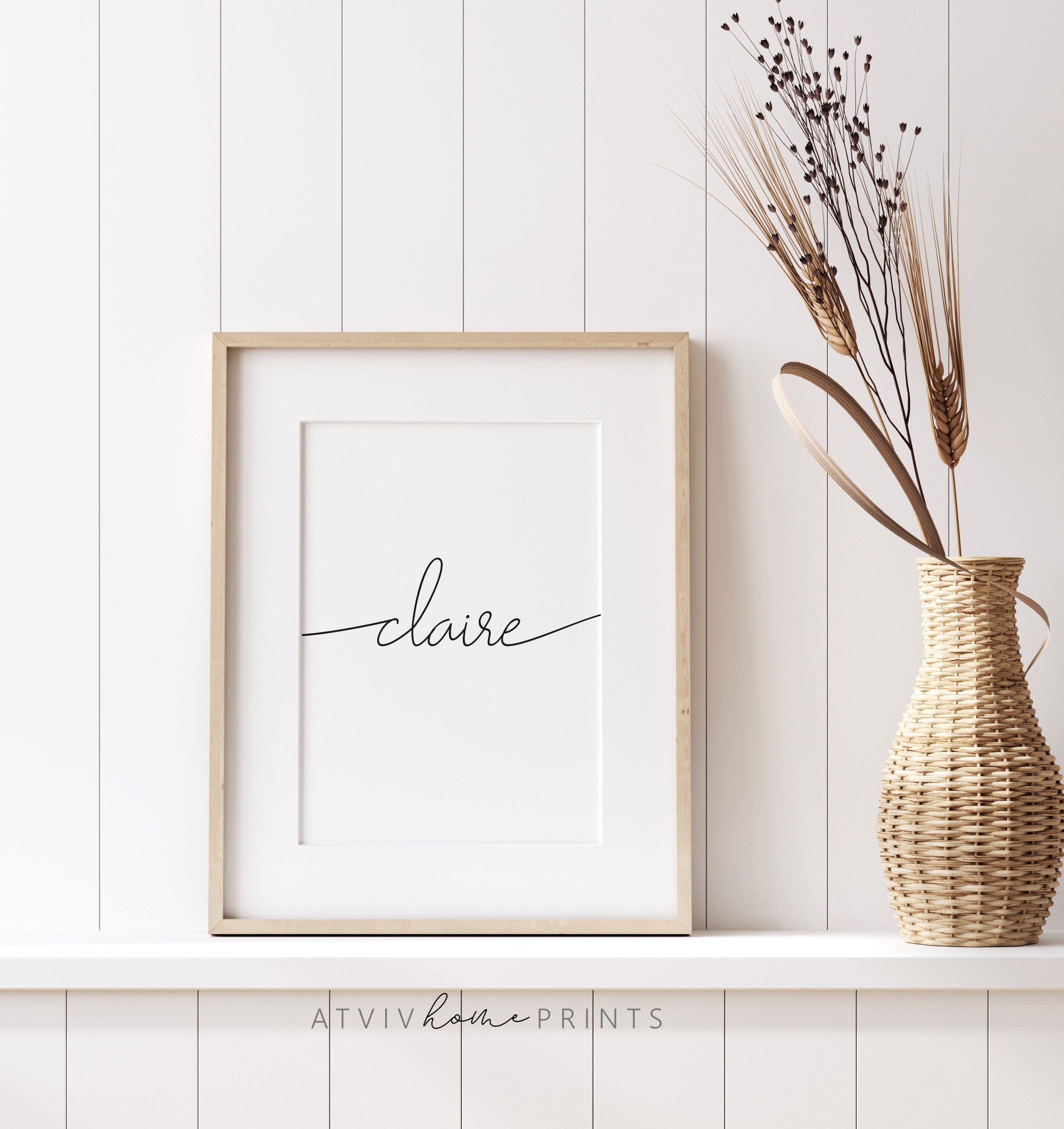 Custom Initial Print Name Printable Personalised Name Print | Etsy