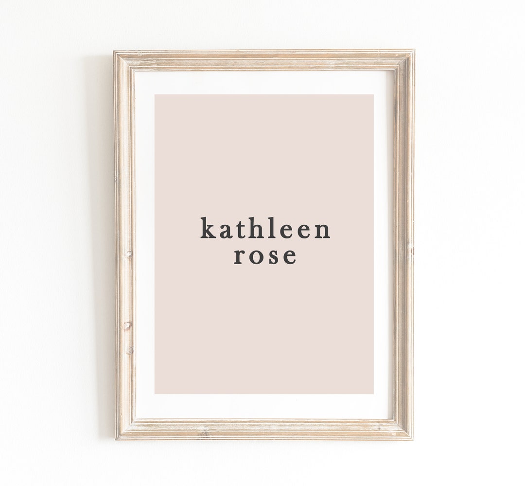 Custom First Name Print, Name Printable, Personalized Baby Name Print ...