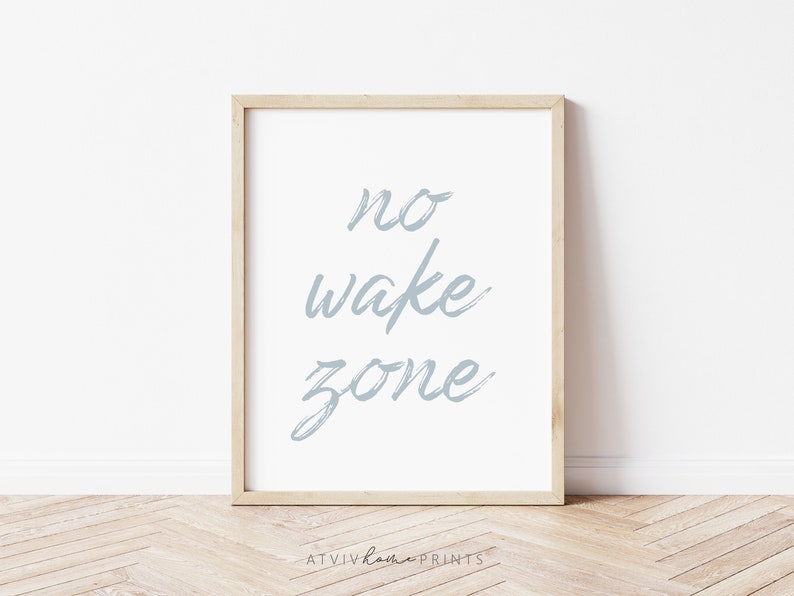 No Wake Zone Print, No Wake Zone Poster, Nautical Nursery, Beach ...