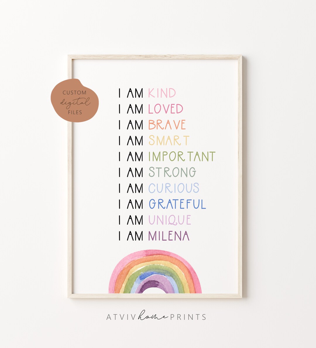 Daily Affirmations for Kids, Daily Affirmations for Teens, Personalized ...