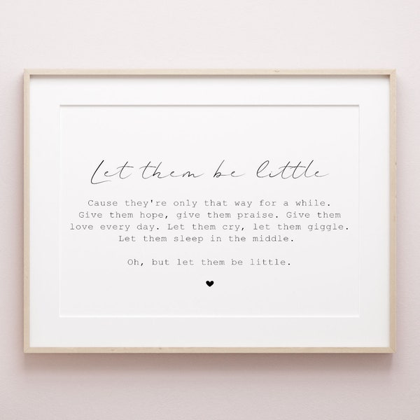 Let Them Be Little - Etsy