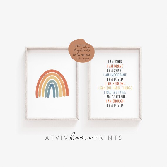 Smart Games Positive Affirmations For Kids, Classroom Art, Motivational ...