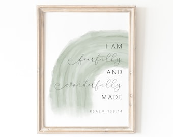 I Am Fearfully and Wonderfully Made Psalm 139:14 Flower - Etsy