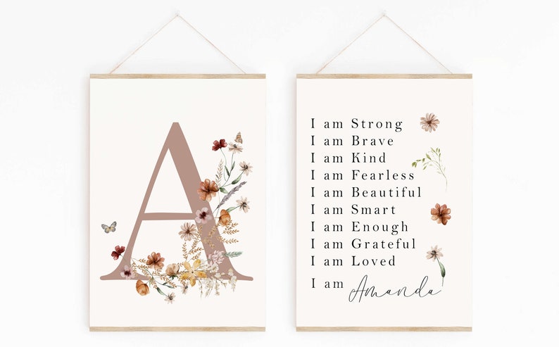 Affirmations Print, Custom Affirmations, Girls Affirmations Print ...
