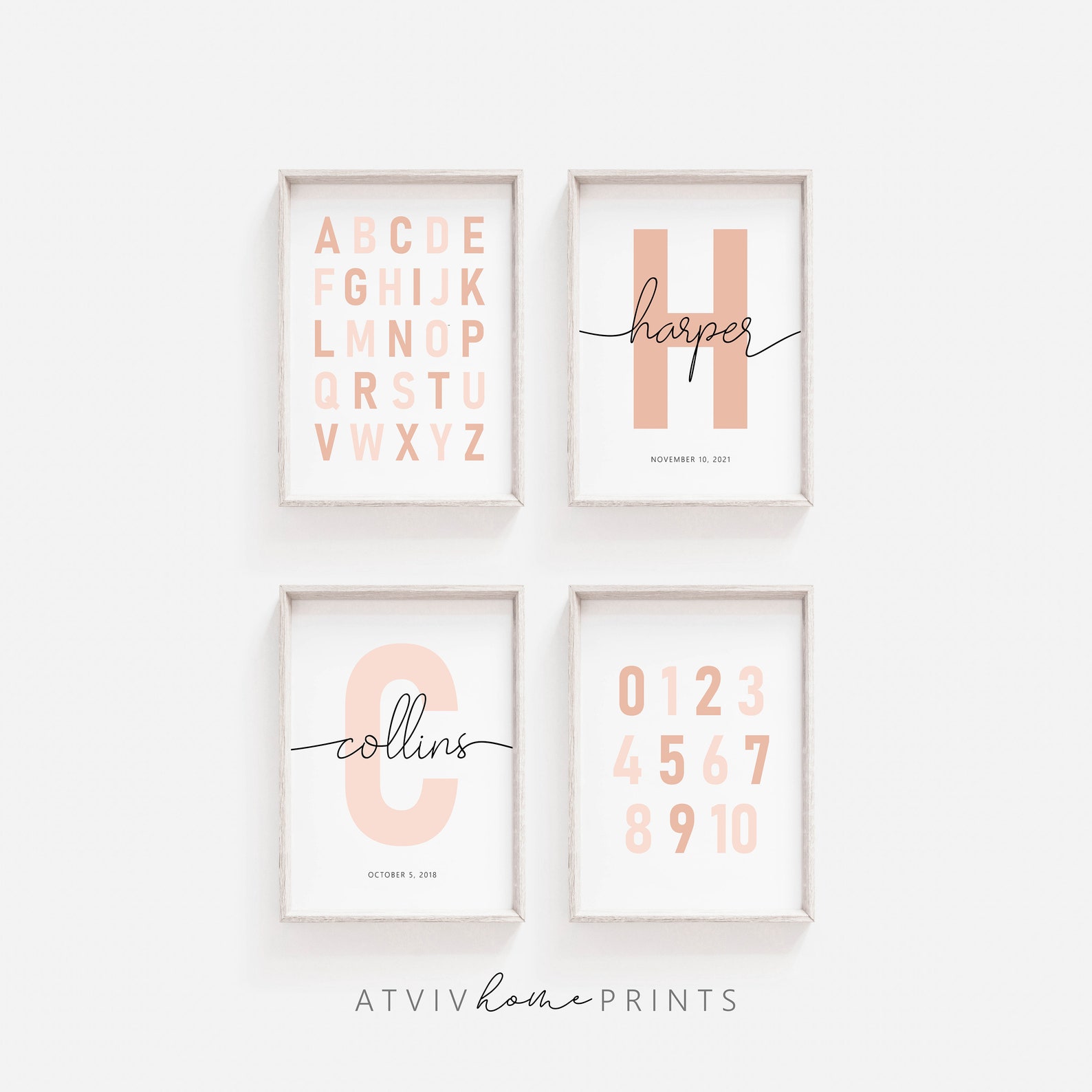 Custom Initial Print Name Printable Personalized Name Print - Etsy