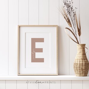 Custom Initial Print, Name Printable, Personalised Name Print ...