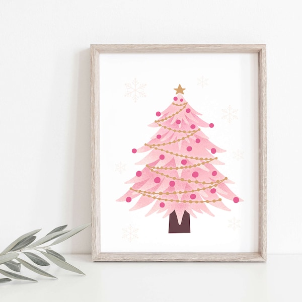 Pink Christmas Printables - Etsy