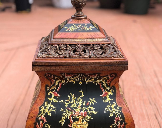 Decorative Asian-inspired Hand Painted Box Chest Castilian Imports ...