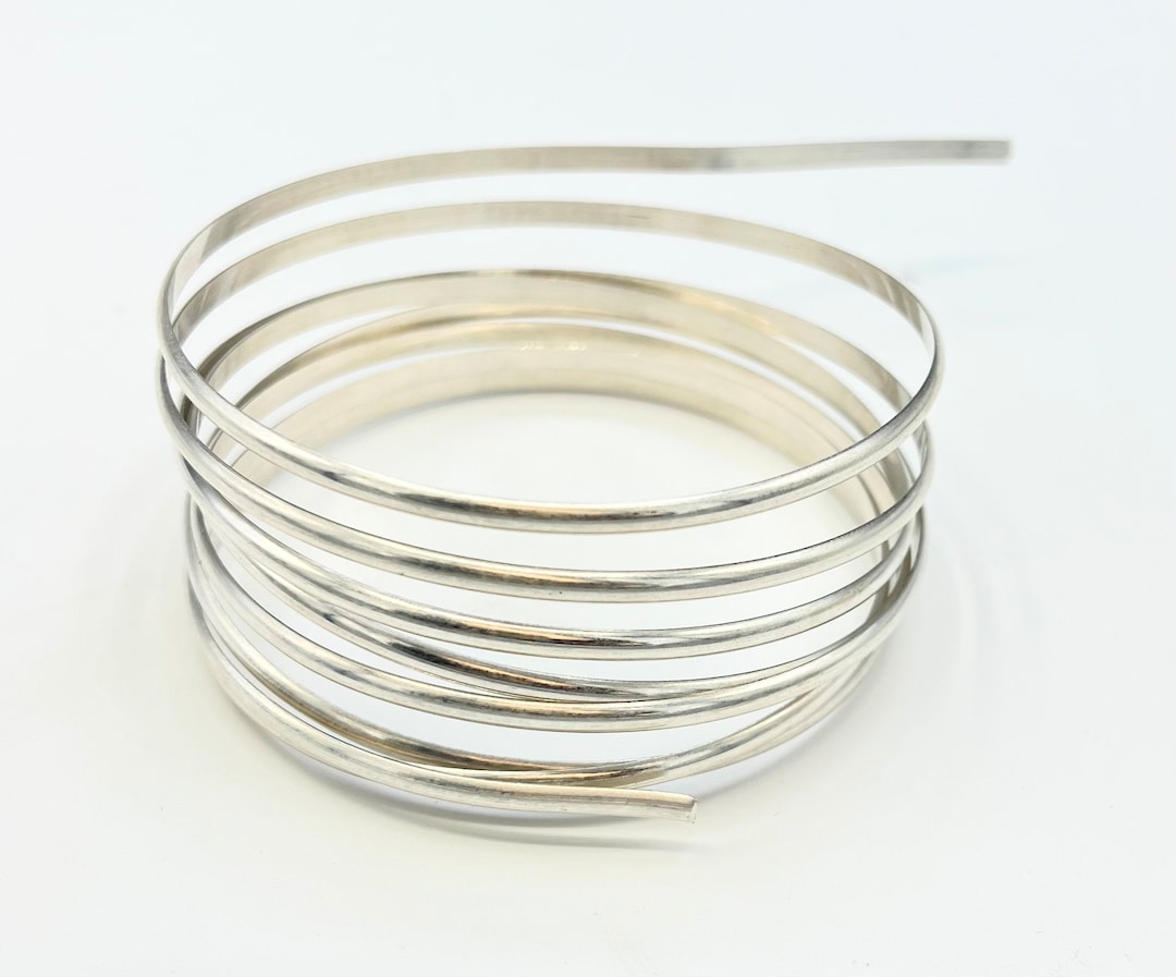 Sterling Silver Dome Half Round Ring Stock Ring Shank Bezel Wire ...