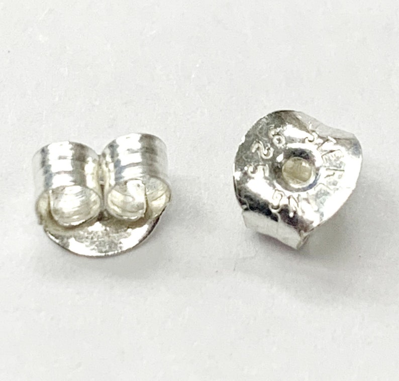 Sterling Silver Earring Backings 20 Pack 5.8 Mm for Pierced - Etsy