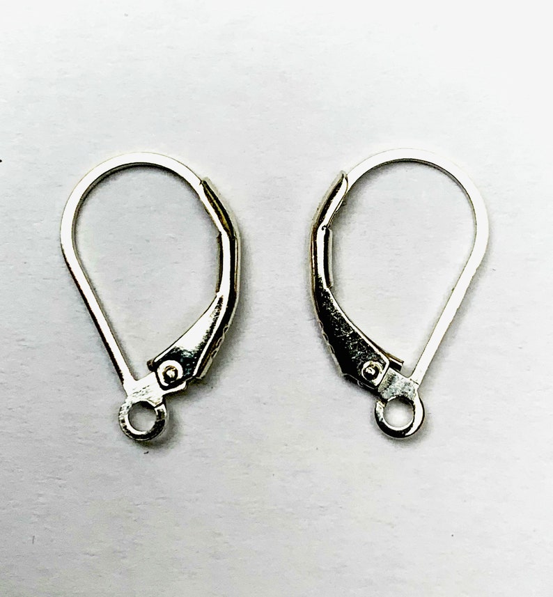 Bulk Sterling Silver Lever Back Ear Wires With Hoop Ring 925 - Etsy