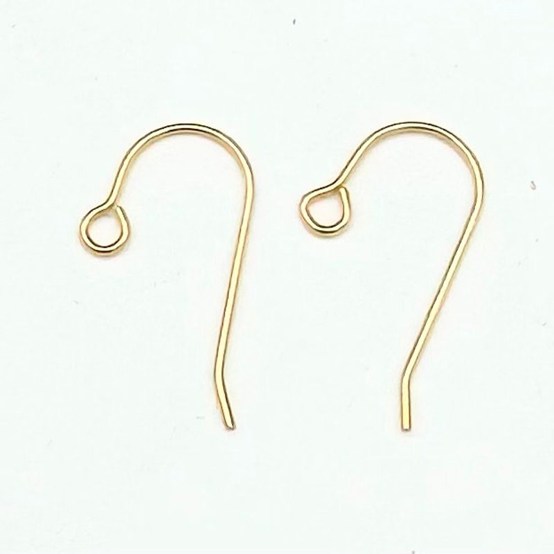 Solid Gold Ear Wires - Etsy