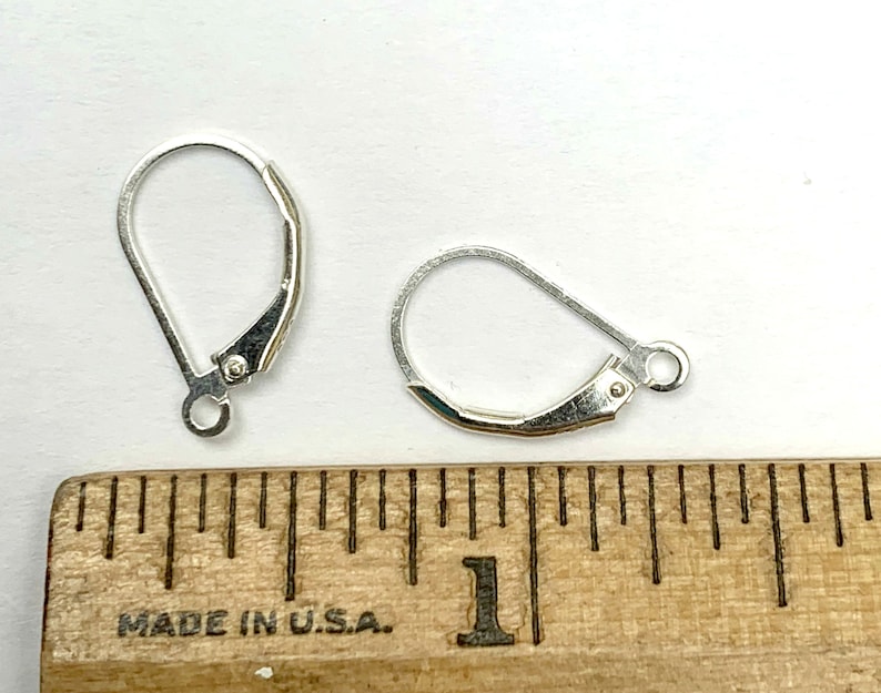 Bulk Sterling Silver Lever Back Ear Wires With Hoop Ring 925 - Etsy