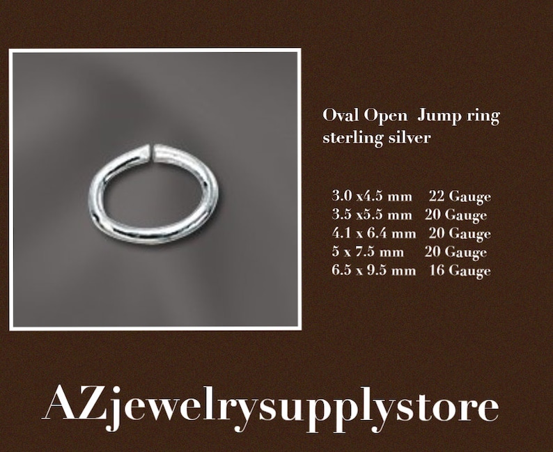 Sterling Silver Open Oval Jump Ring Jewelry Making Jewelry - Etsy