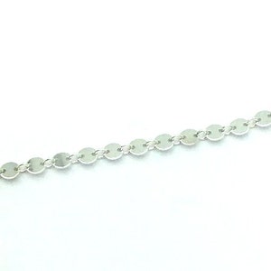 Sterling Silver Disk Chain by the Foot Circle Disk Wholesale Bulk ...