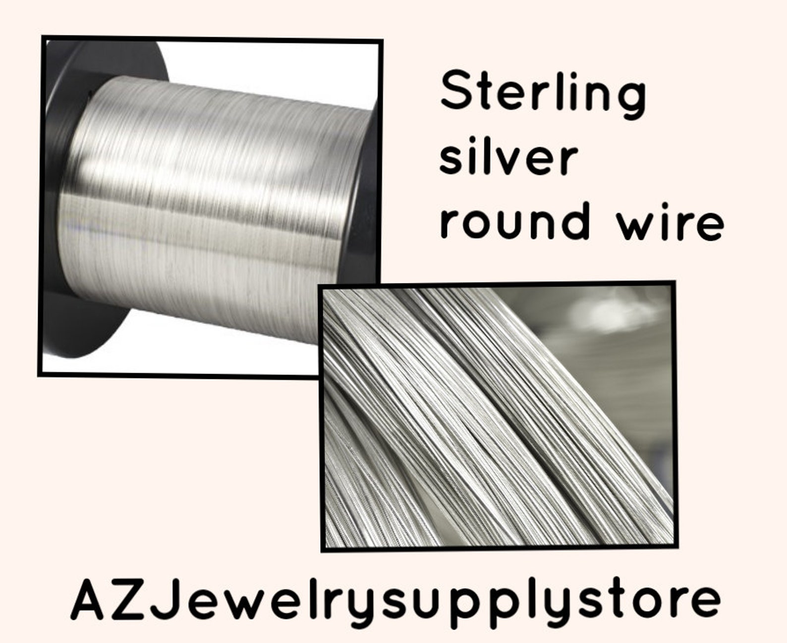 Sterling Round Wire by the Foot Jewelry Making Crafting Sold in 10 12 ...