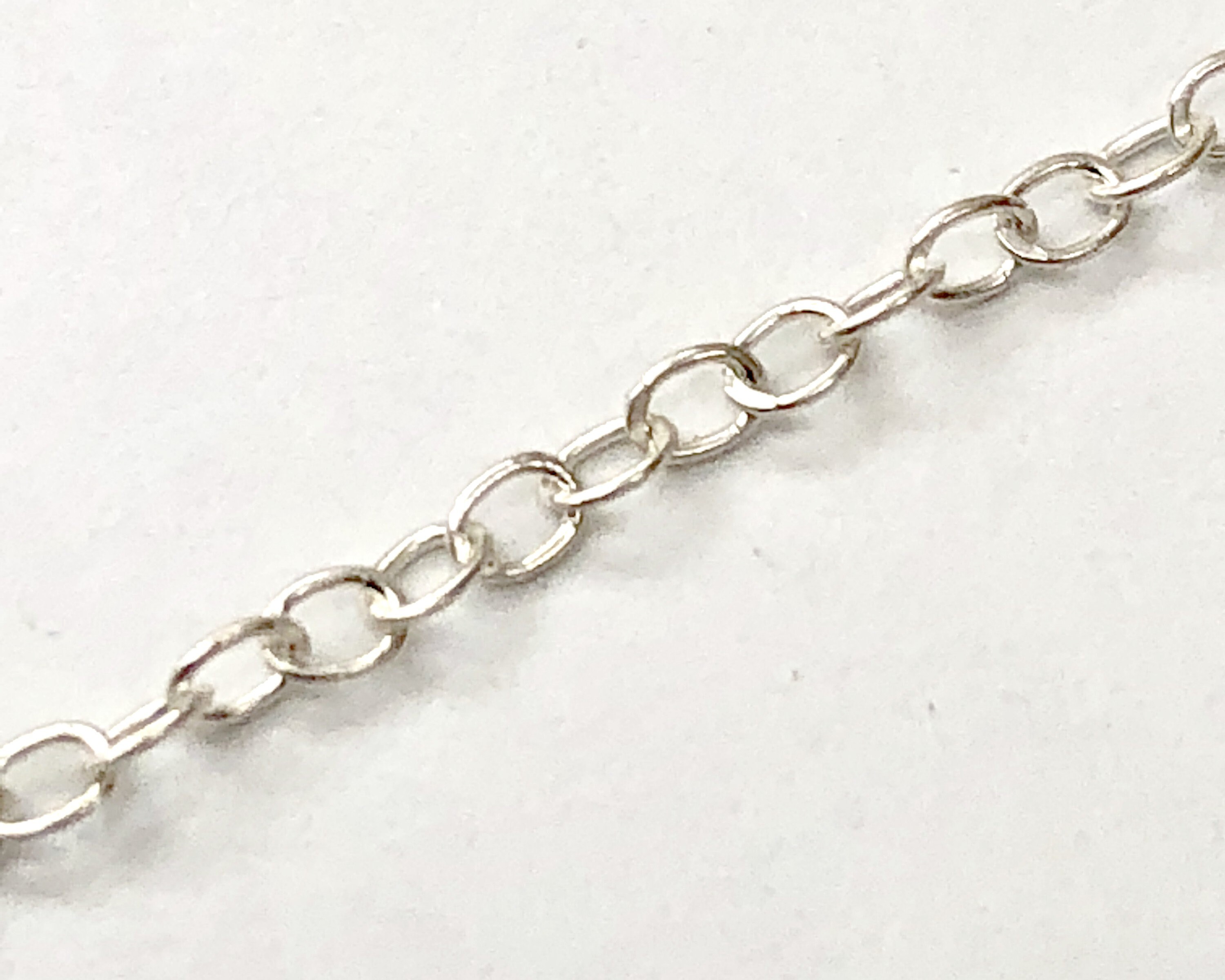 Sterling Silver Chain by the Foot Cable 925 Sterling Silver Wholesale ...