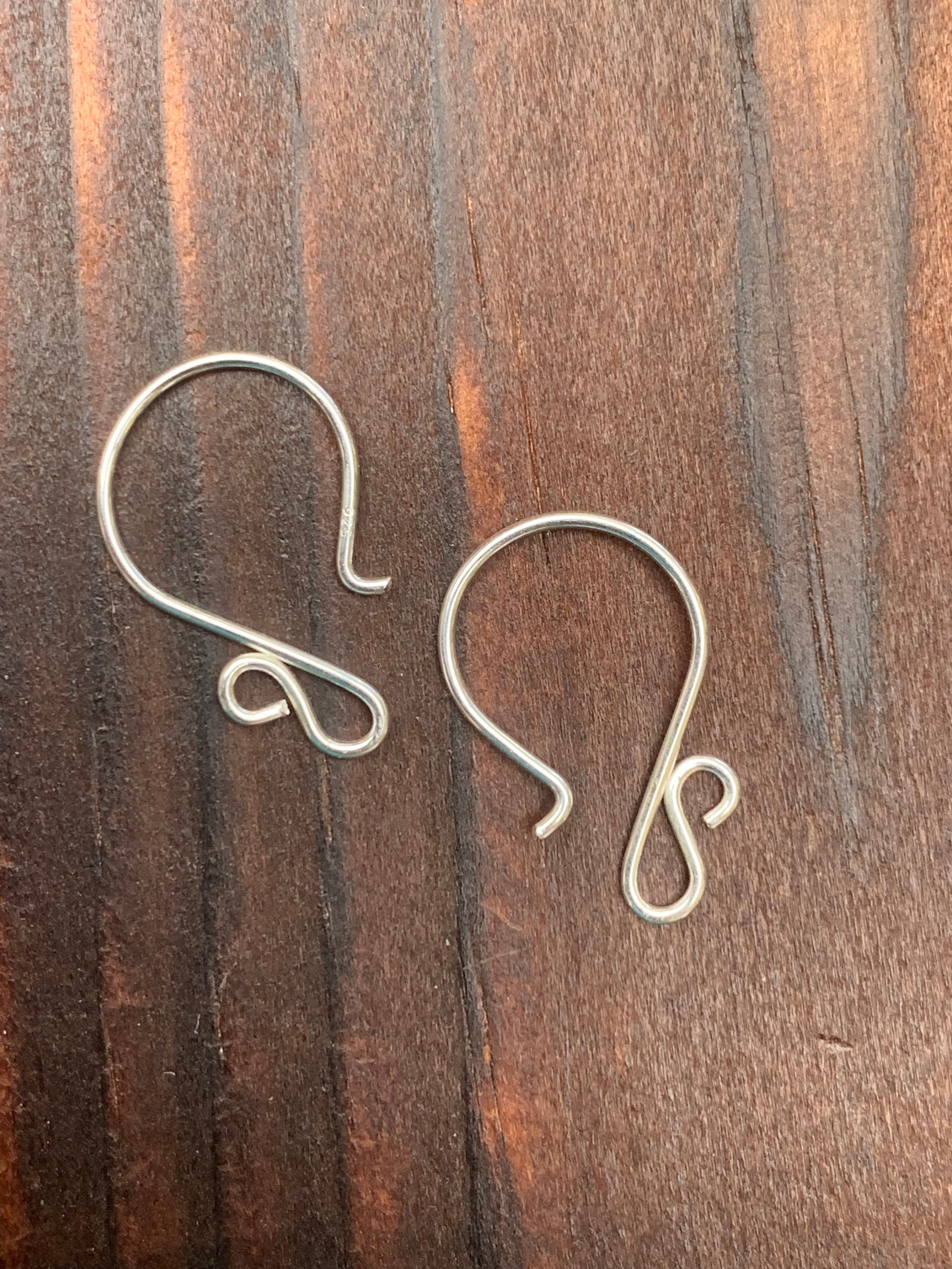 Bulk Sterling Silver Fancy Round Ear Wires With Hoop Ring 925 | Etsy