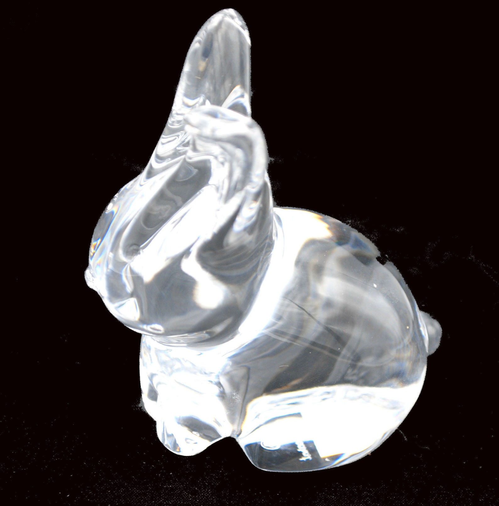 Baccarat Clear Crystal Bunny Rabbit Circa 1980 Collectable Figurine ...