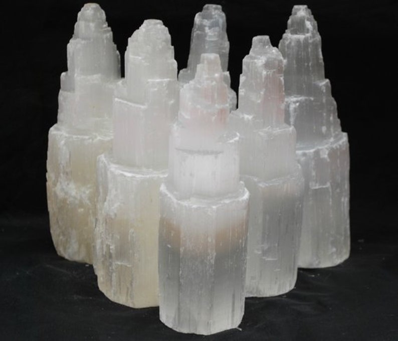 Bulk Selenite 6 Inch Tall Towers Wholesale Selenite Protection ...