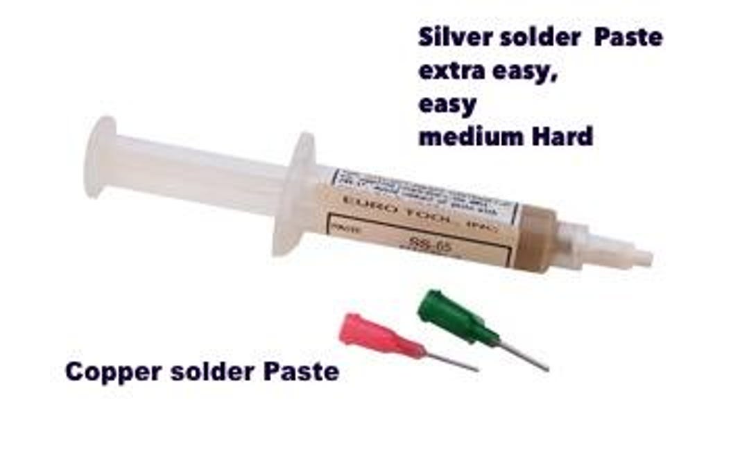 Silver and Copper SOLDER Paste Extra Easy , Easy Med Hard Syringe - Etsy